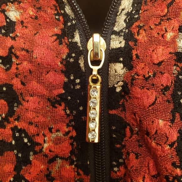 Laura Ashley | Sweaters | Vintage 97s Laura Ashley Rhinestone Zip ...